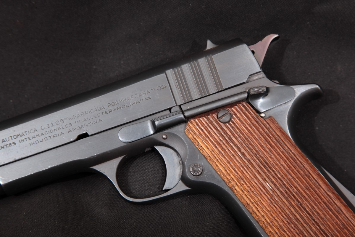 Argentine Hafdasa Model Ballester-Molina Pistol Import Marked, Restored ...