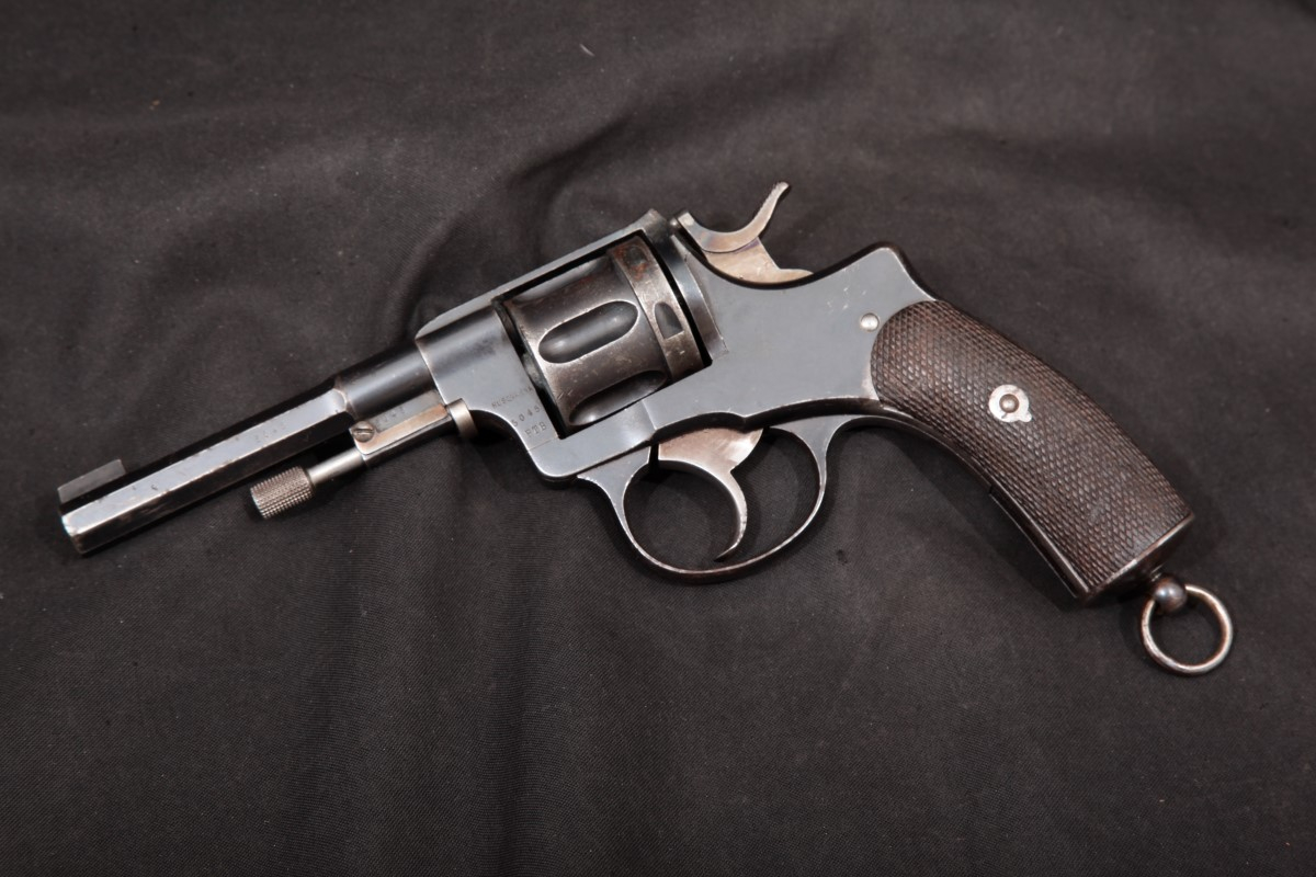 Husqvarna 1887 Officer`S Model Nagant, 4 3/8" Double/Single Action ...