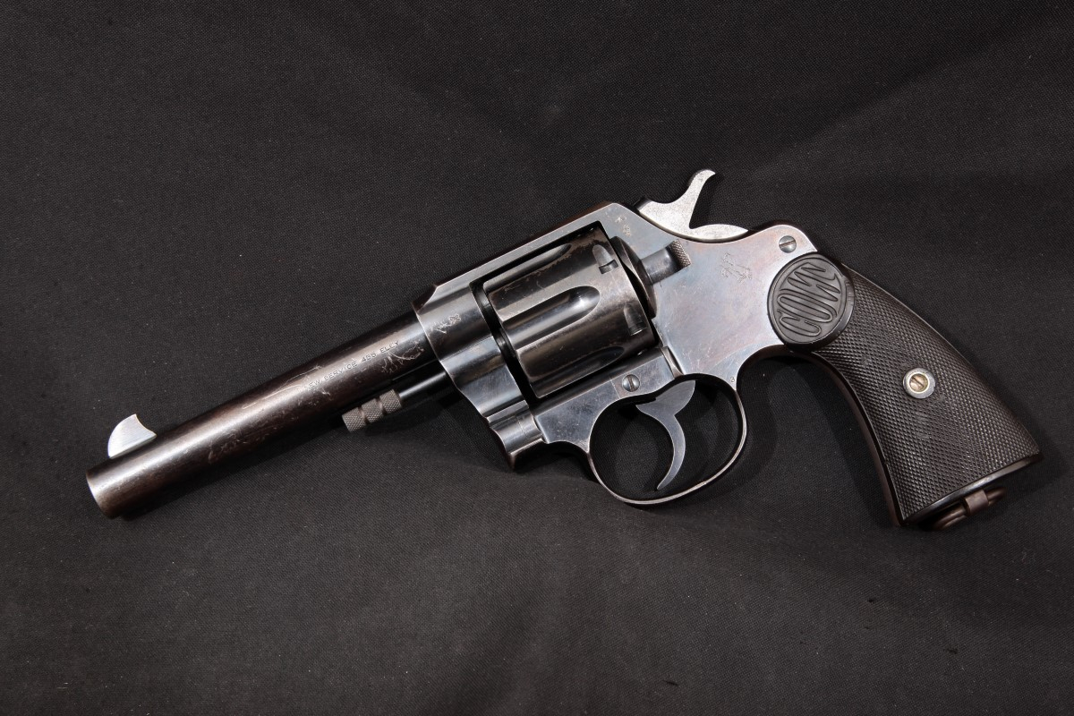 Colt British Proof Marked New Service, Blue 5 1/2" Sa/Da Double Action ...