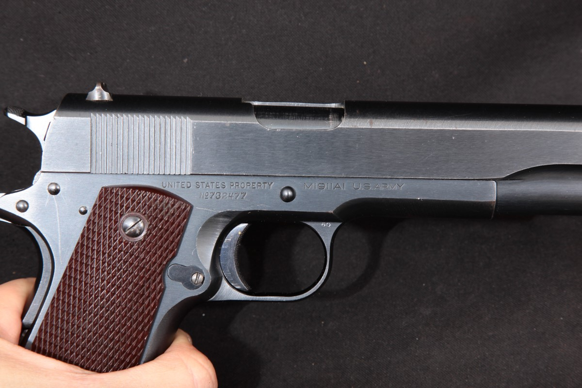 Colt U.S. Army Model 1911a1 M1911-A1 Late Pre-War, Blue 5" Single ...