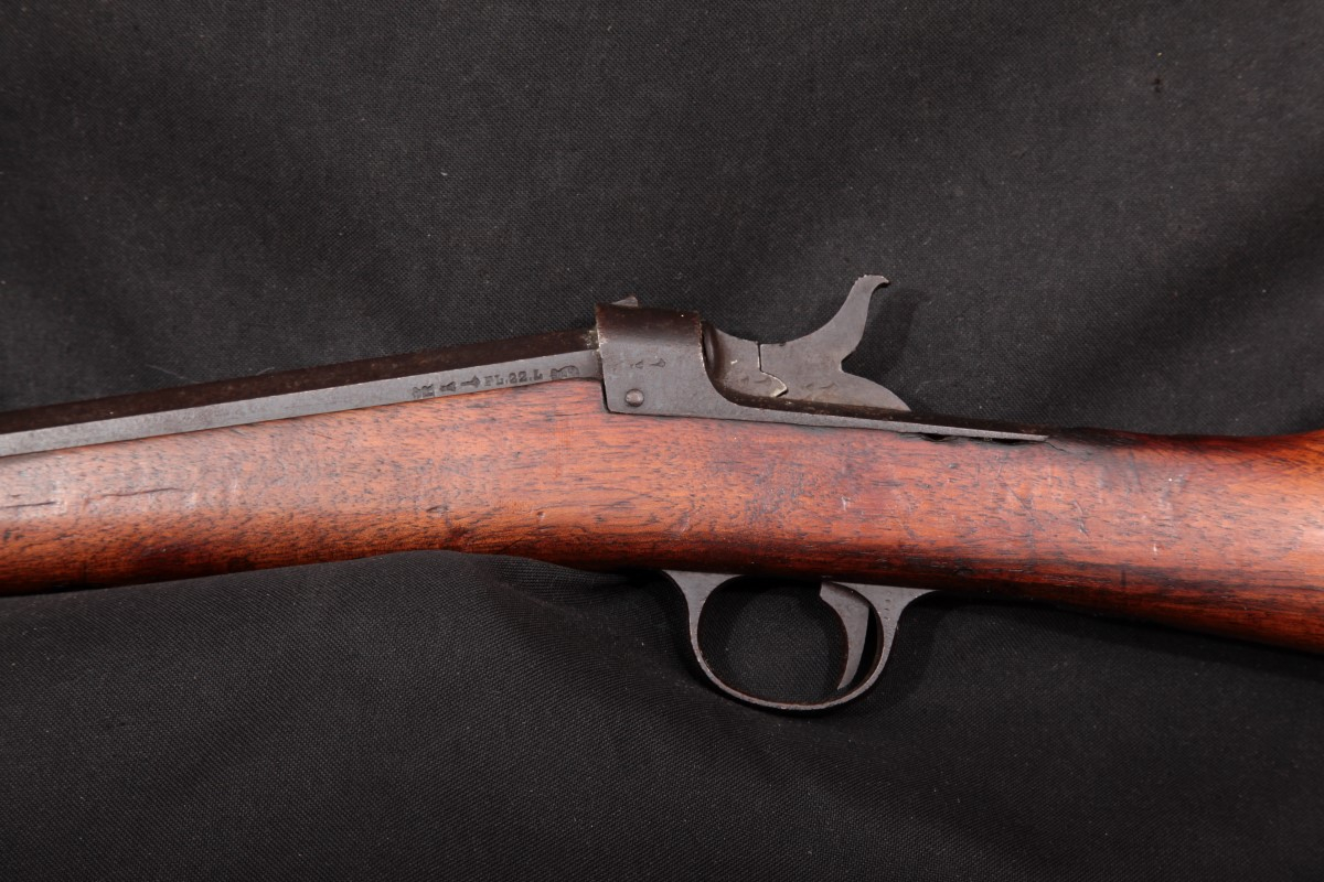 H Pieper Flobert Bullseye Rolling Block, Blue 20 1/2" Rolling Block ...