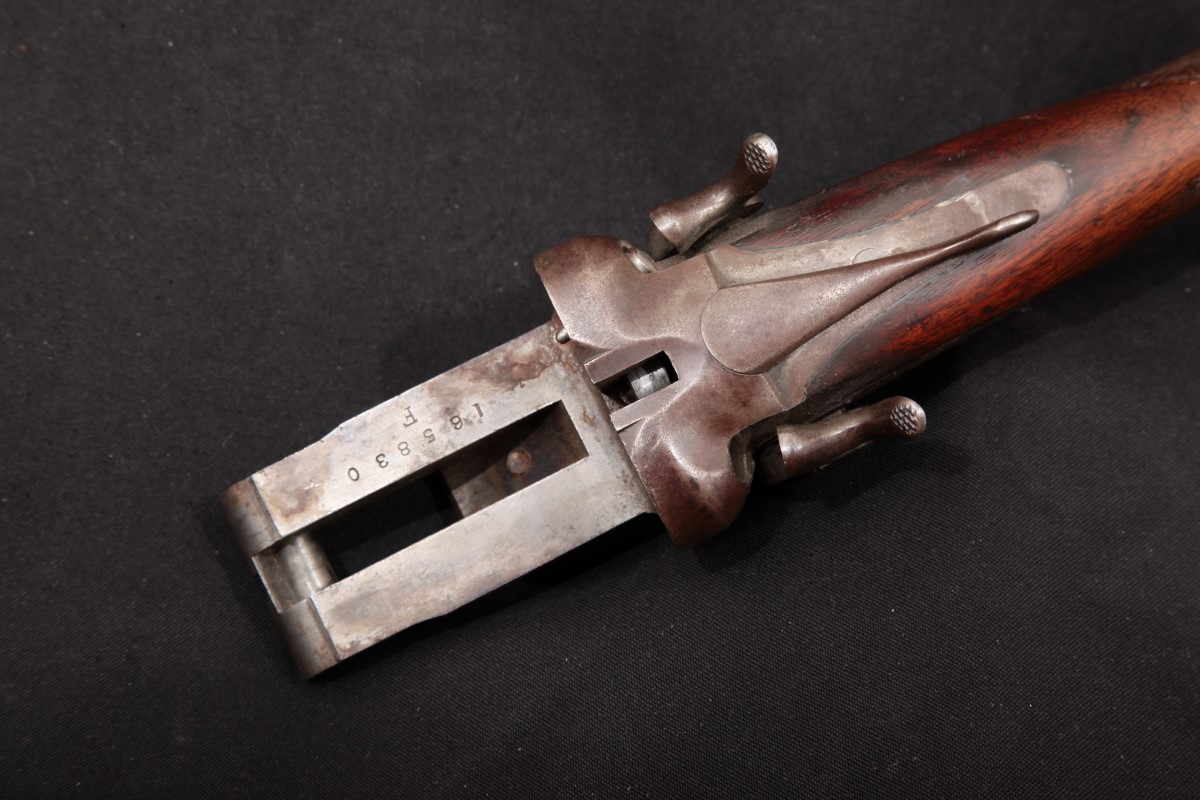 L.C. Smith Hammer Gun F Grade, Case-Color External Hammer Sxs Side-By ...