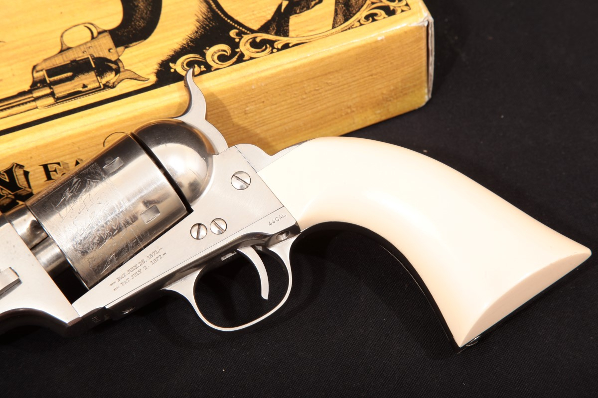 Uberti Reproduction 1872 Open Top Late Model Conversion, Nickel 7 1/2 ...