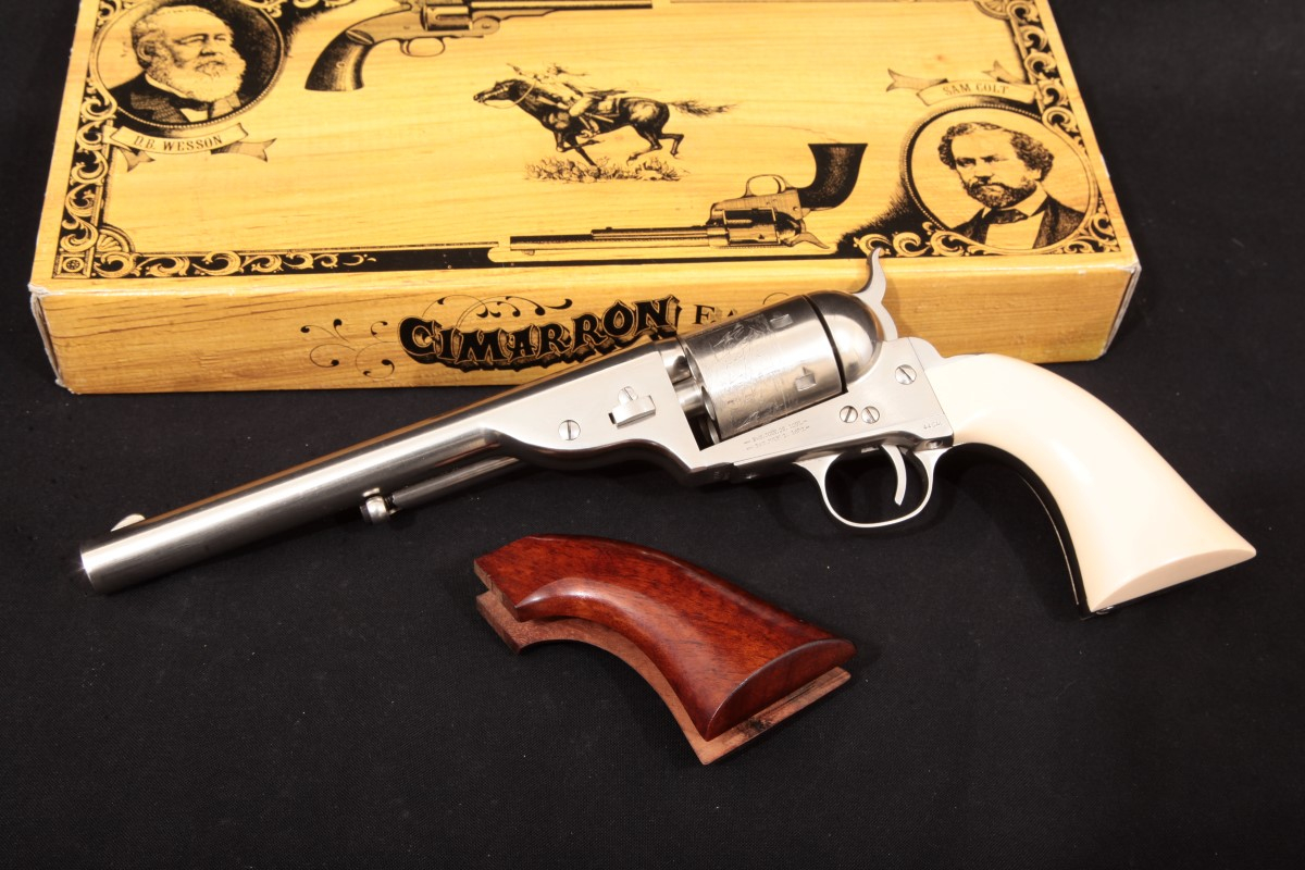Uberti Reproduction 1872 Open Top Late Model Conversion, Nickel 7 1/2 ...