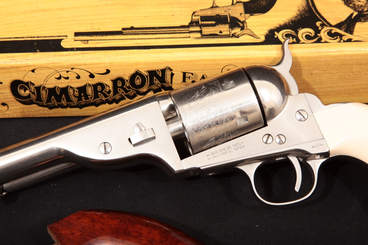 Uberti Reproduction 1872 Open Top Late Model Conversion, Nickel 7 1/2 ...