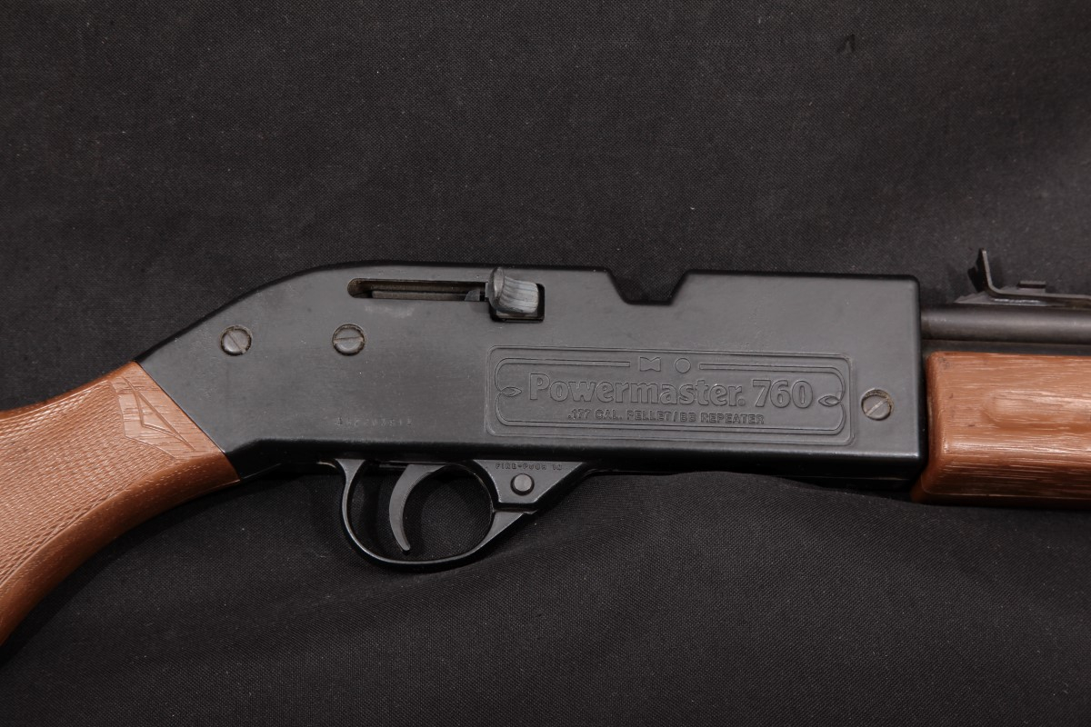 Crosman Powermaster 760, Blue & Black 19" Pump Action Repeating Pellet ...