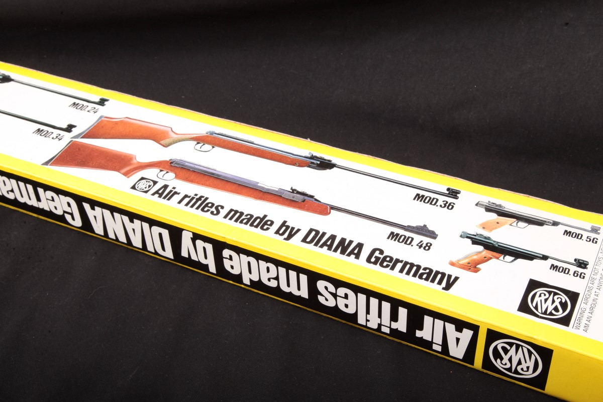 Rws Diana Model 24, Blue 13 1/2" Single Shot Top Break Target .177 Cal ...