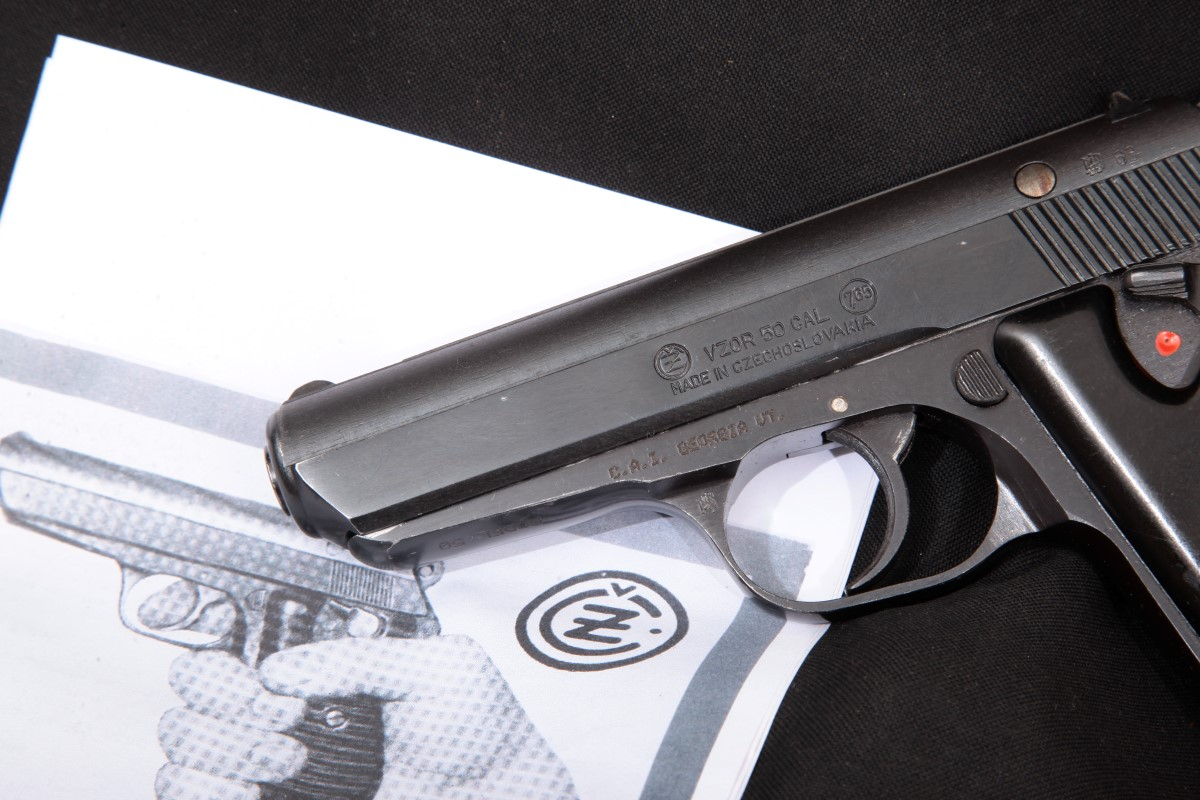 Cz Model 50 (Vzor 50), Import Marks, Concealed Carry, Blue, 4 Sa Semi ...