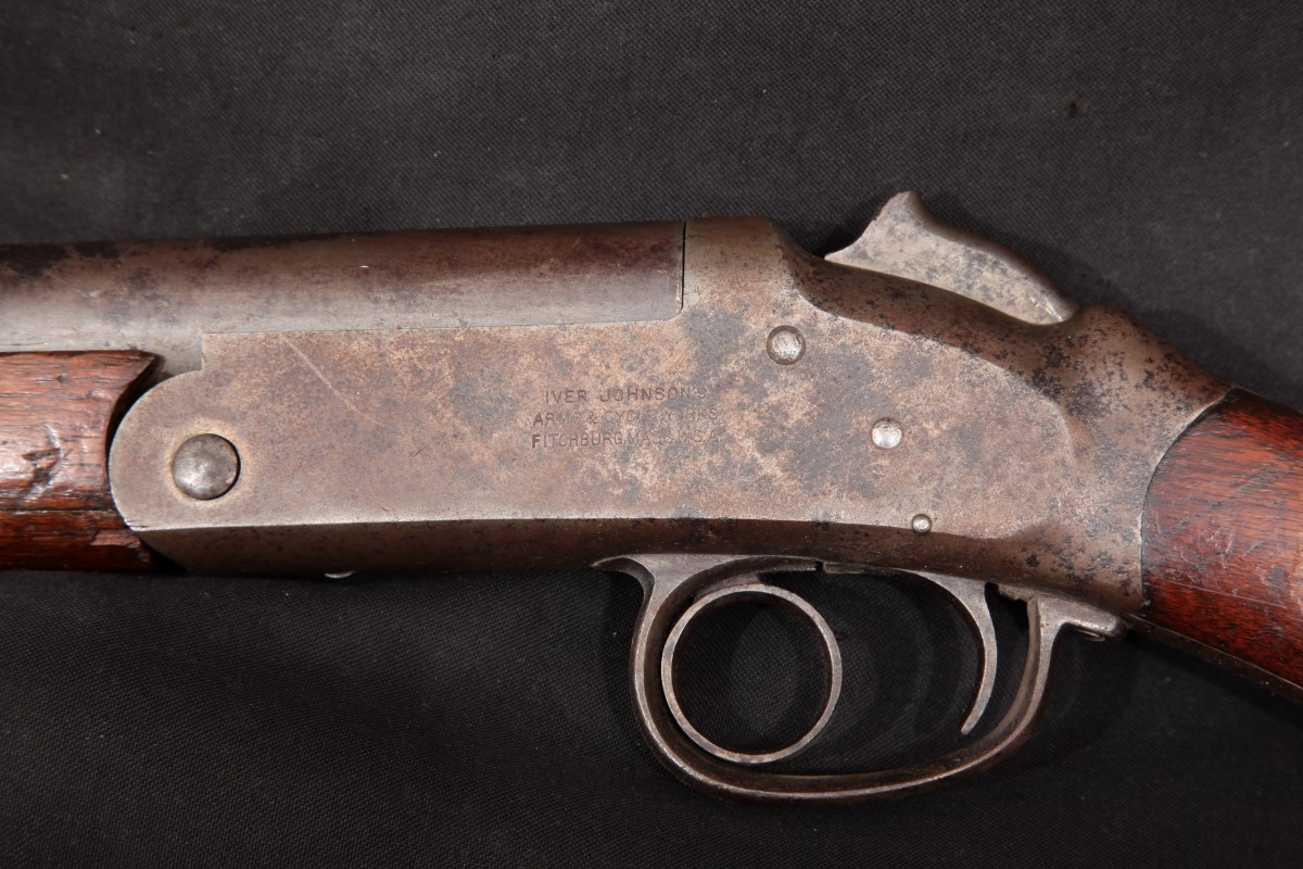 Iver Johnson Ejector Semi-Hammerless Ring Trigger, Blue 30" Single Shot ...