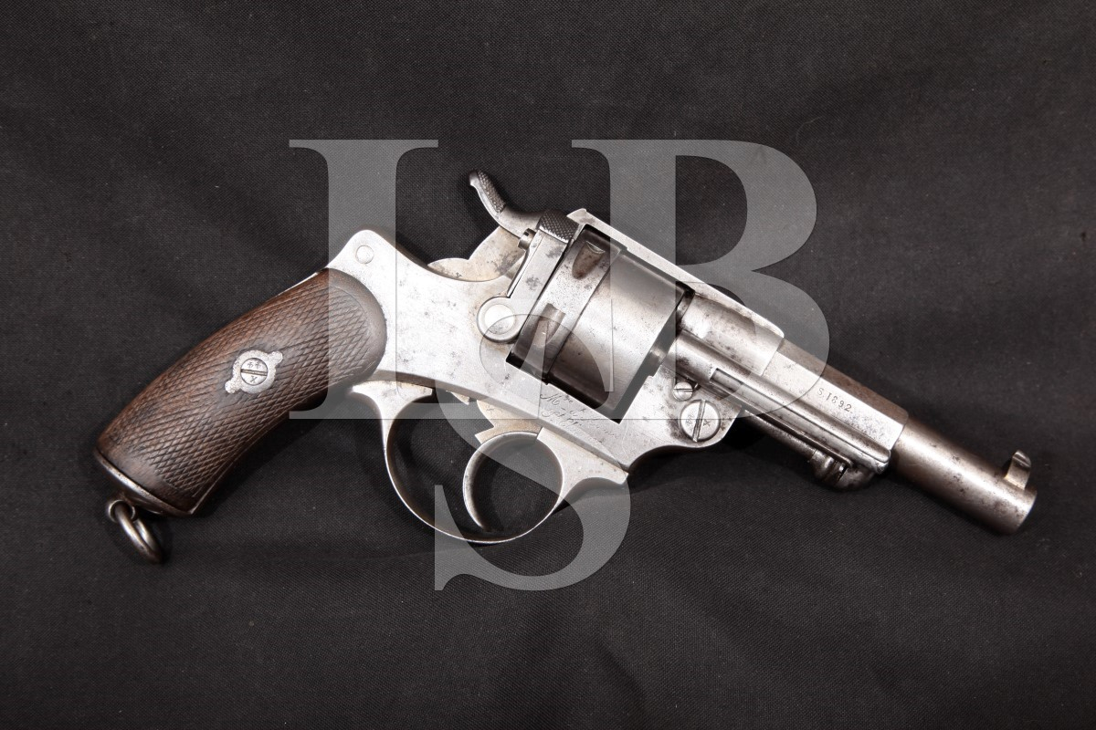 French MAS Model 1873 Chamelot-Delvigne Revolver, In The White, 4 ½ ...