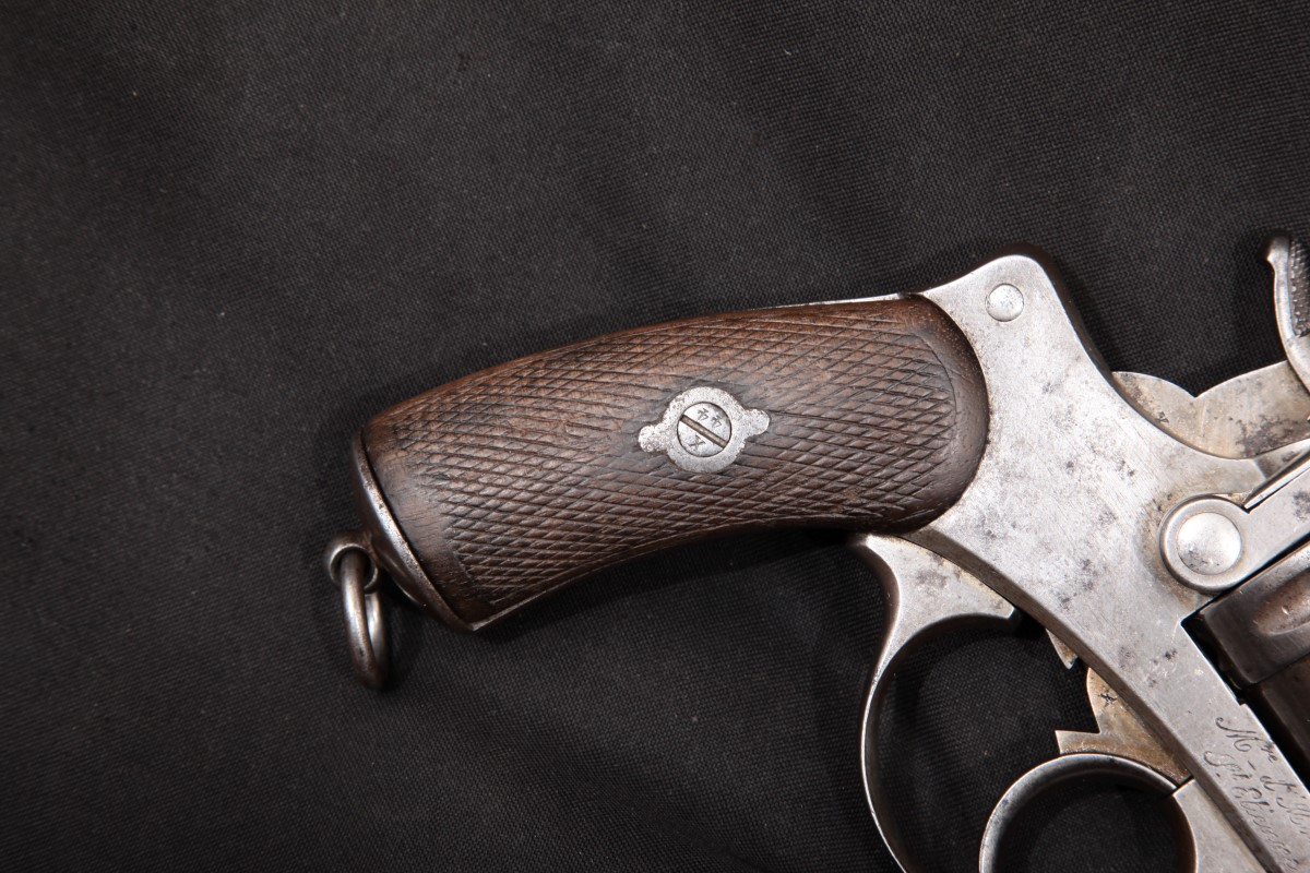 French Mas Model 1873 Chamelot-Delvigne Revolver, In The White, 4 ...