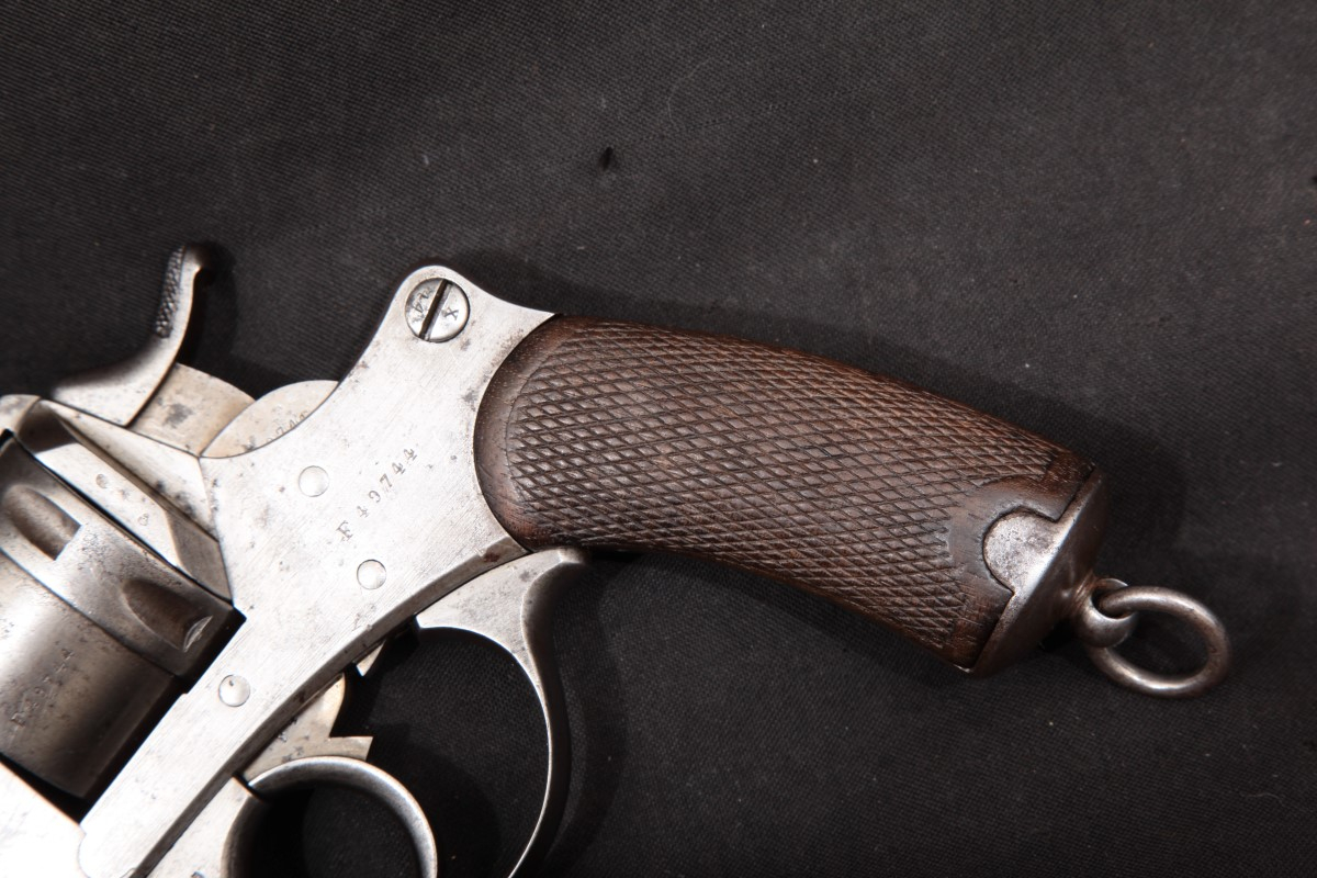 French Mas Model 1873 Chamelot-Delvigne Revolver, In The White, 4 ...