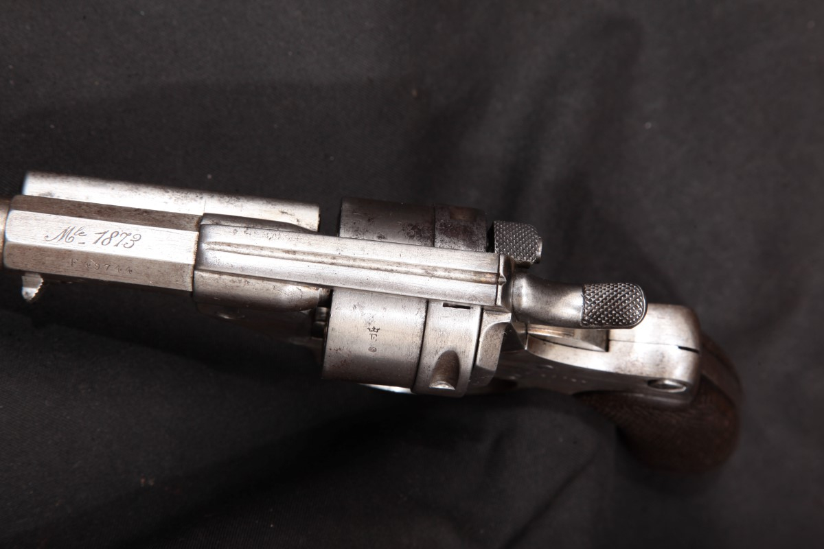French Mas Model 1873 Chamelot-Delvigne Revolver, In The White, 4 ...