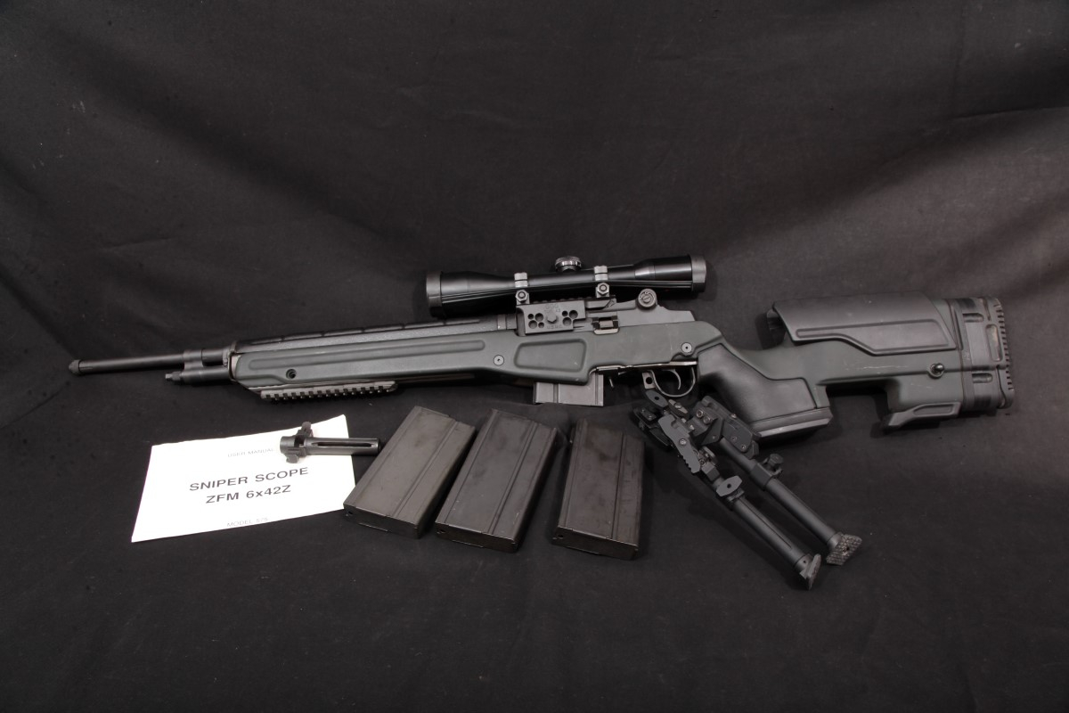 Springfield Armory Custom M1a Loaded, Parkerized 22" Semi-Automatic ...