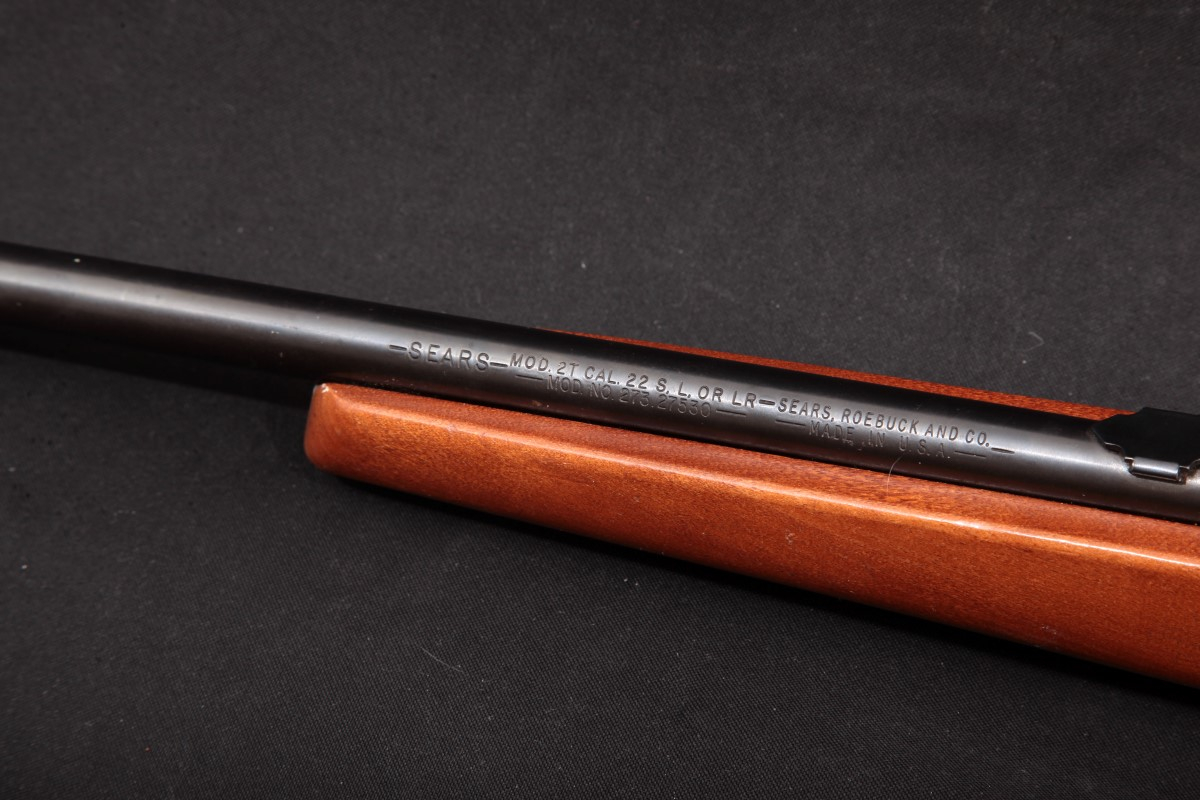 Sears Model 2t, Winchester Model 141, Blue 21" Bolt Action Butt Loading ...