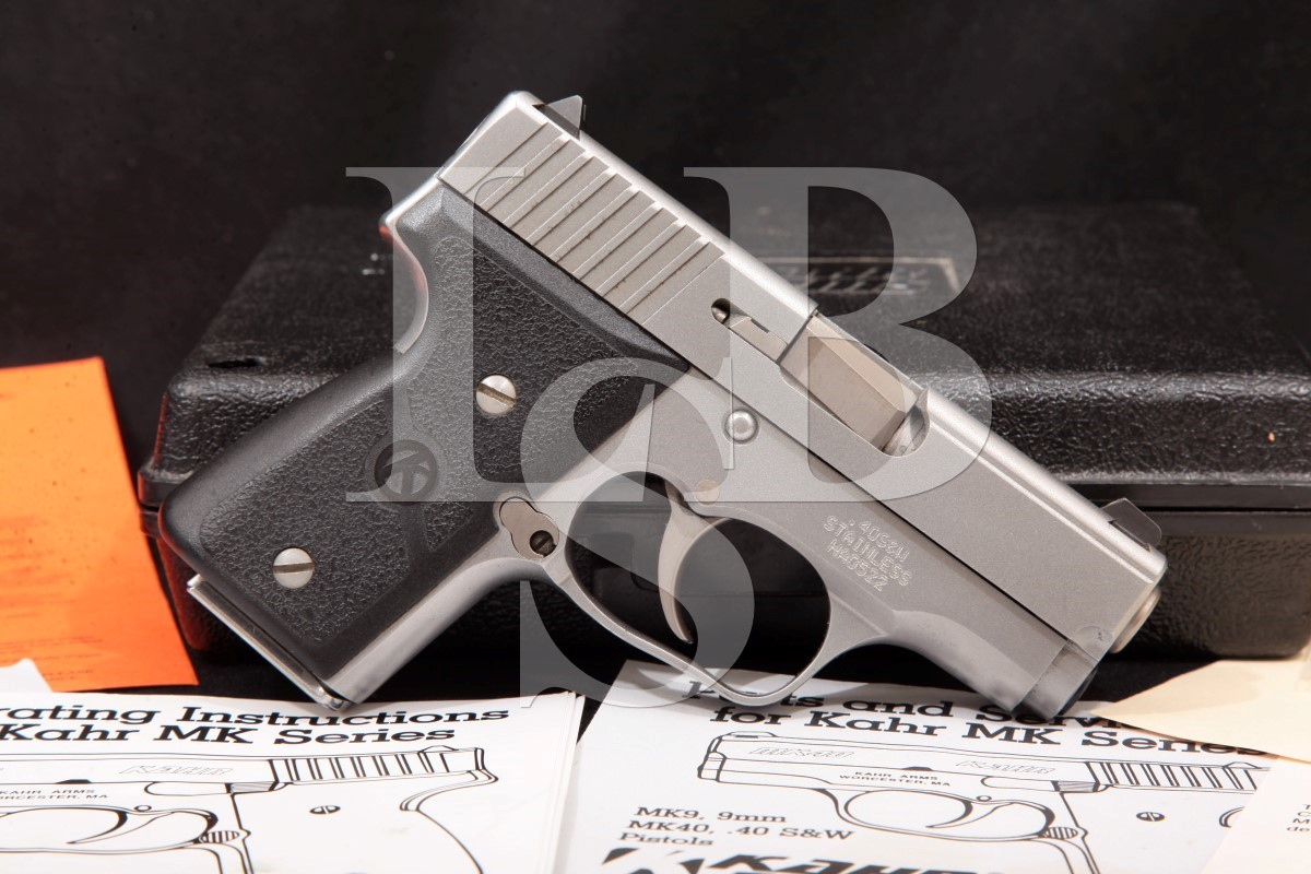 Kahr Arms Model Mk40 Mk-40 M4043, Stainless 3" Striker-Fired Semi ...