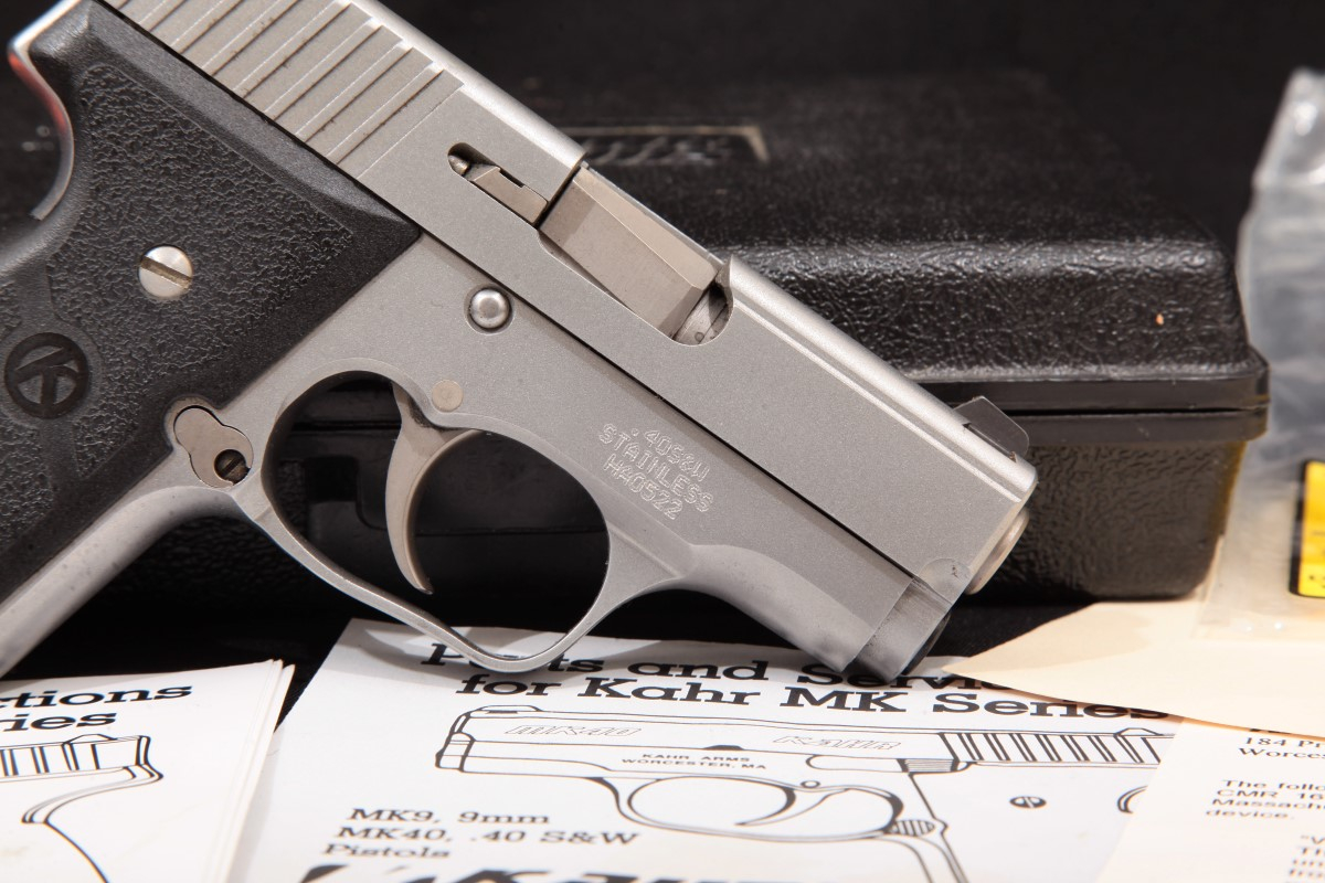 Kahr Arms Model Mk40 Mk-40 M4043, Stainless 3" Striker-Fired Semi ...