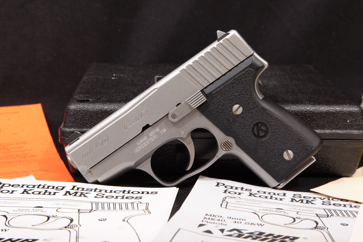 Kahr Arms Model Mk40 Mk-40 M4043, Stainless 3" Striker-Fired Semi ...