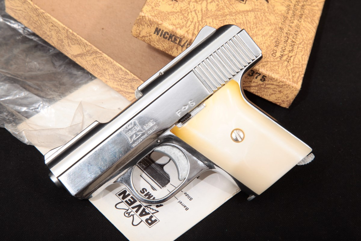 Raven Arms Model Mp-25, Bright Chrome 2 3/8" Semi-Automatic Pistol, In ...