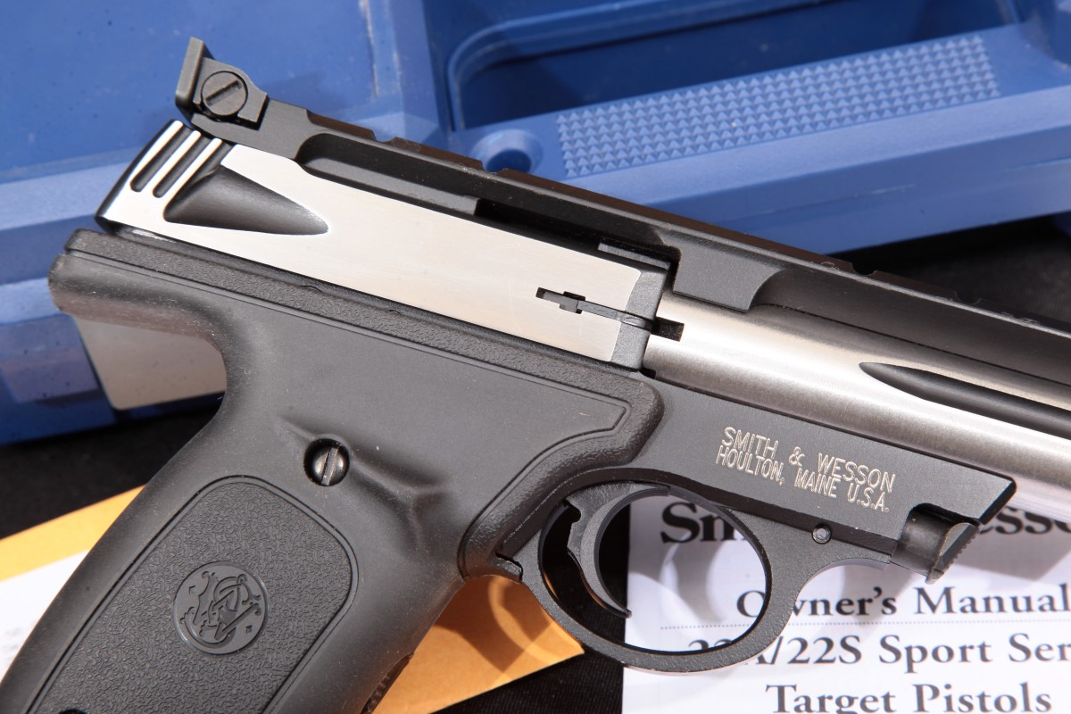 Smith & Wesson S&W Model 22a-1 107438, Stainless & Black 7" Fluted Bull ...