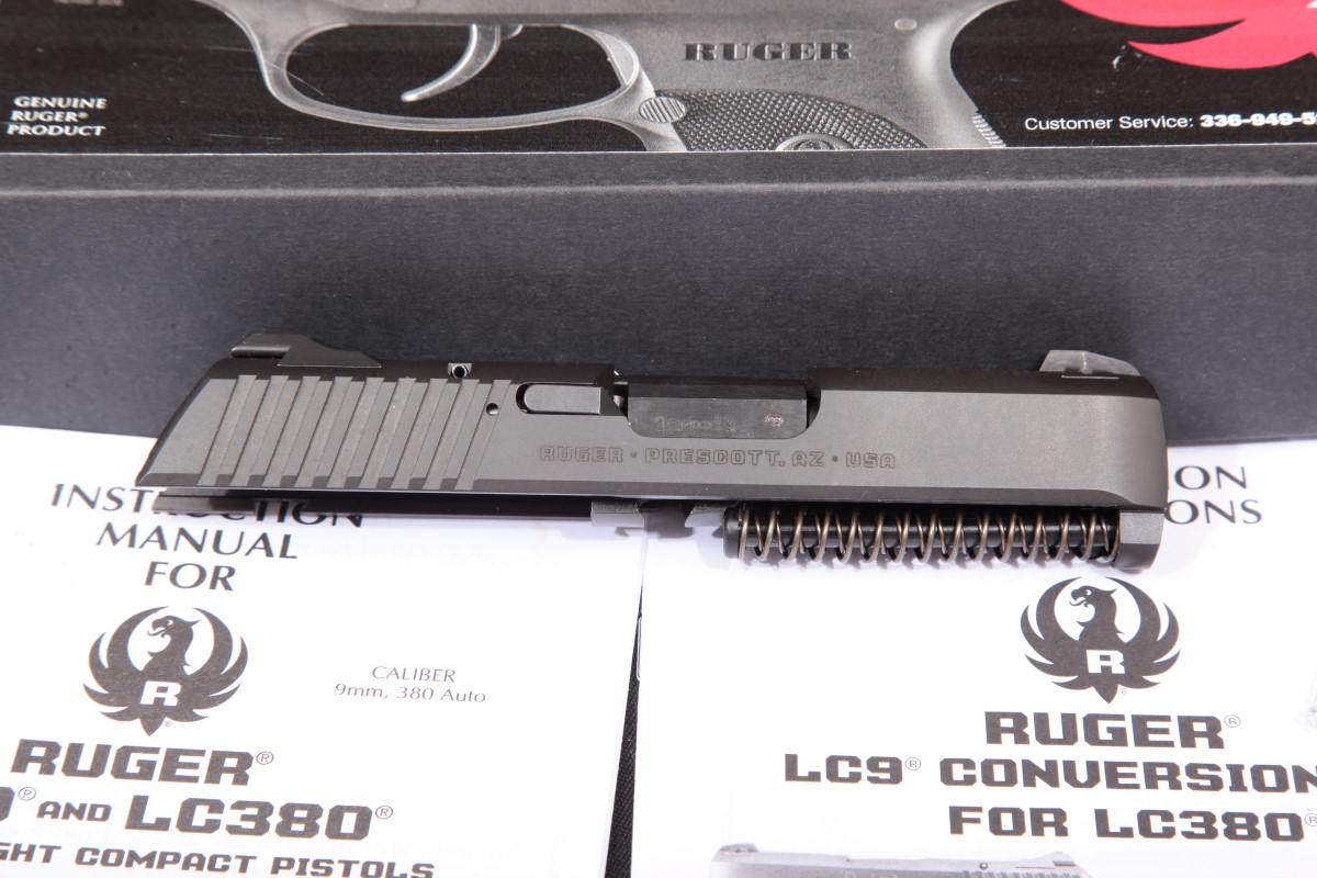 Ruger Lc9 Conversion Kit For Lc380, Blued 3" 9mm Slide Assembly ...