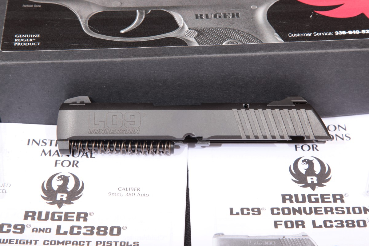 Ruger Lc9 Conversion Kit For Lc380, Blued 3" 9mm Slide Assembly ...