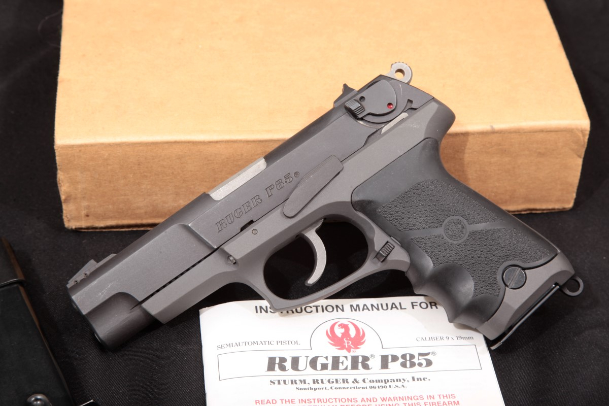 Sturm, Ruger & Co. Model P85 P-85, Blue & Gray 4 1/2" Sa/Da Semi ...