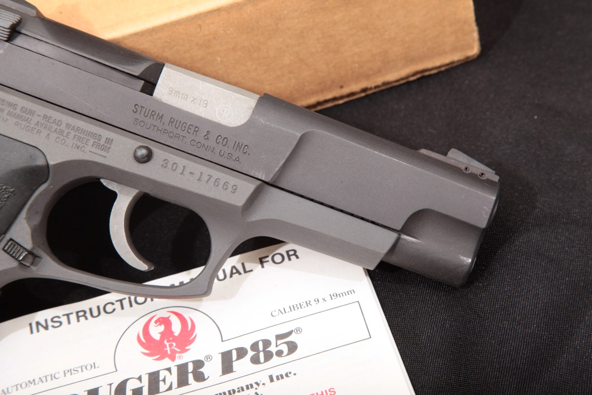 Sturm, Ruger & Co. Model P85 P-85, Blue & Gray 4 1/2" Sa/Da Semi ...