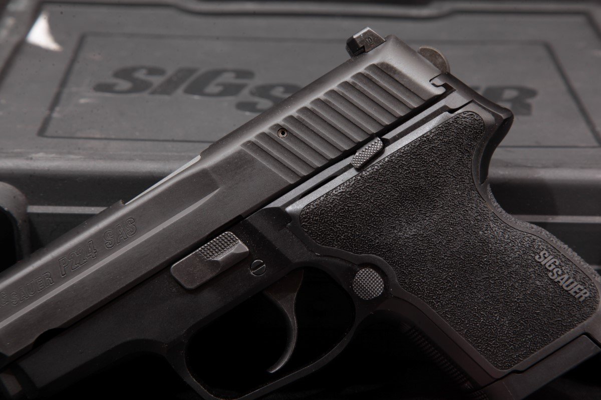 Sig Sauer Model P224 Sas 224-40-Sas2b-Dak, Black 3 3/8" Dao Double ...