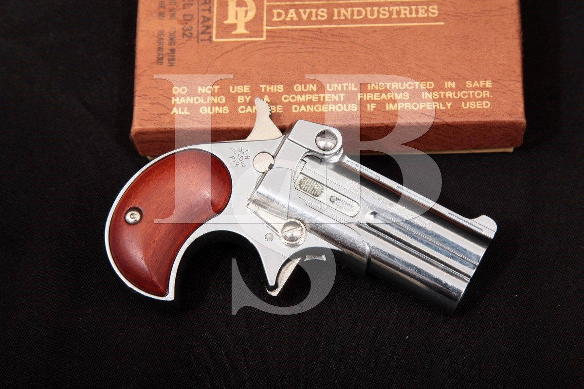 Davis Industries D-32 D 32 D32, Chrome 2 3/8" Compact Derringer Over ...