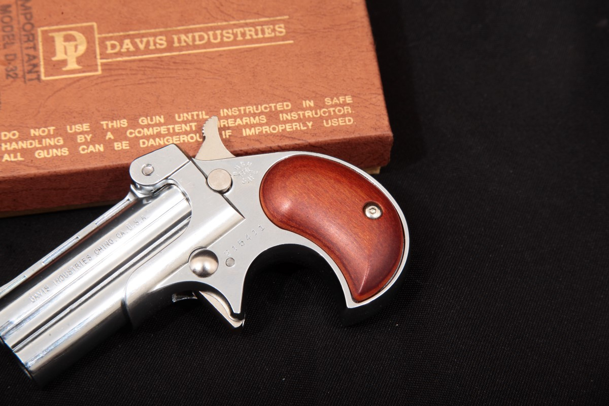 Davis Industries D-32 D 32 D32, Chrome 2 3/8" Compact Derringer Over ...