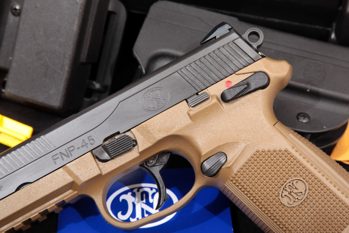 Fnh Usa Model Fnp-45, Blue & Fde 4 1/2" Ambidextrous Sa/Da Semi ...