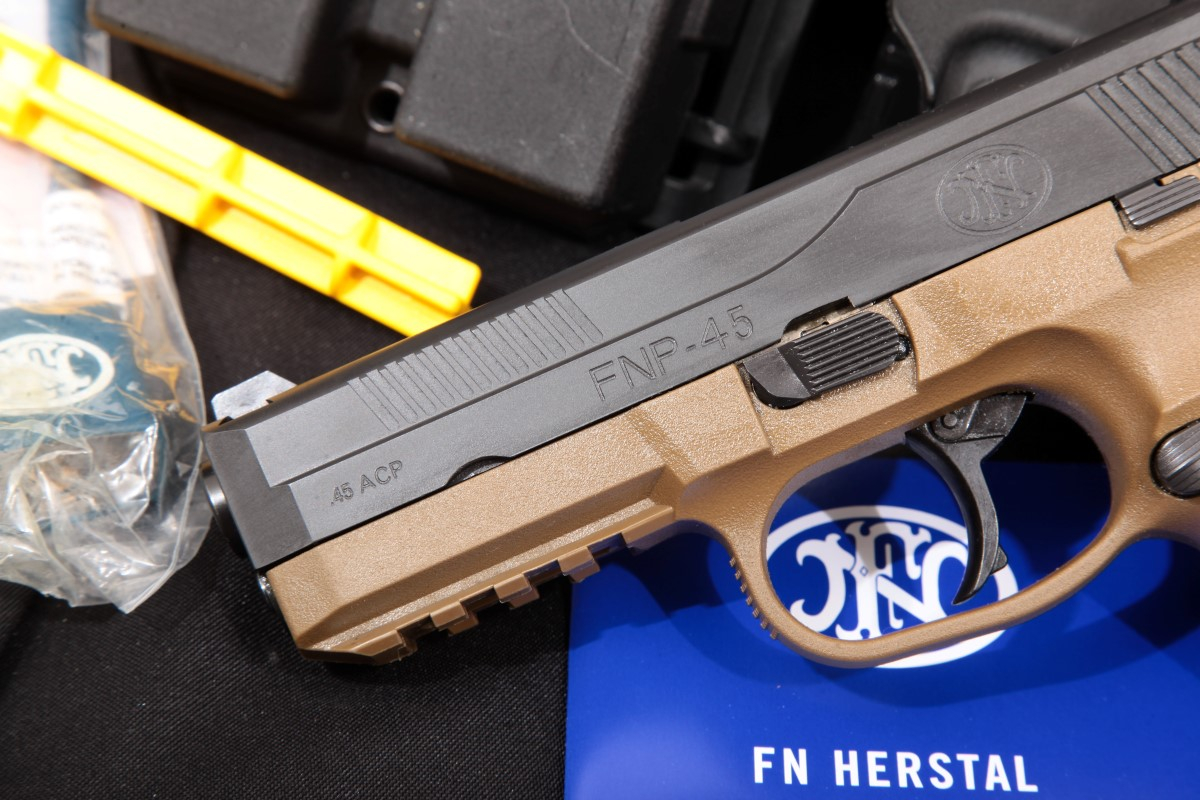 Fnh Usa Model Fnp-45, Blue & Fde 4 1/2" Ambidextrous Sa/Da Semi ...