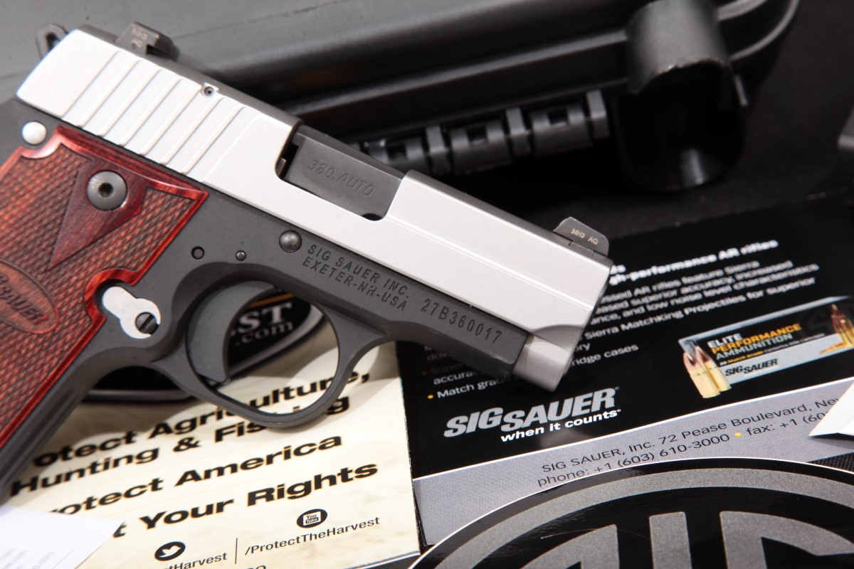 Sig Sauer Model P238 P-238 238-380-Tss-Ca, Stainless & Black 2.835 ...