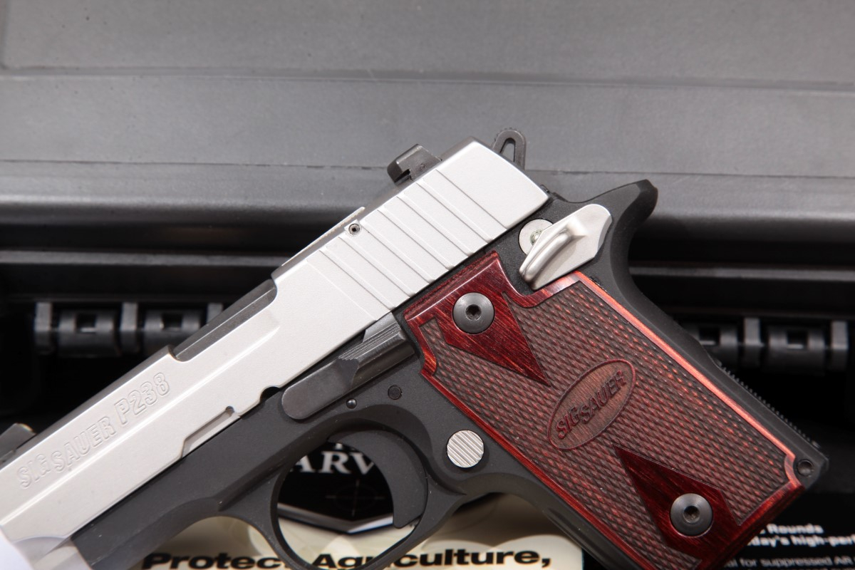 Sig Sauer Model P238 P-238 238-380-Tss-Ca, Stainless & Black 2.835 ...
