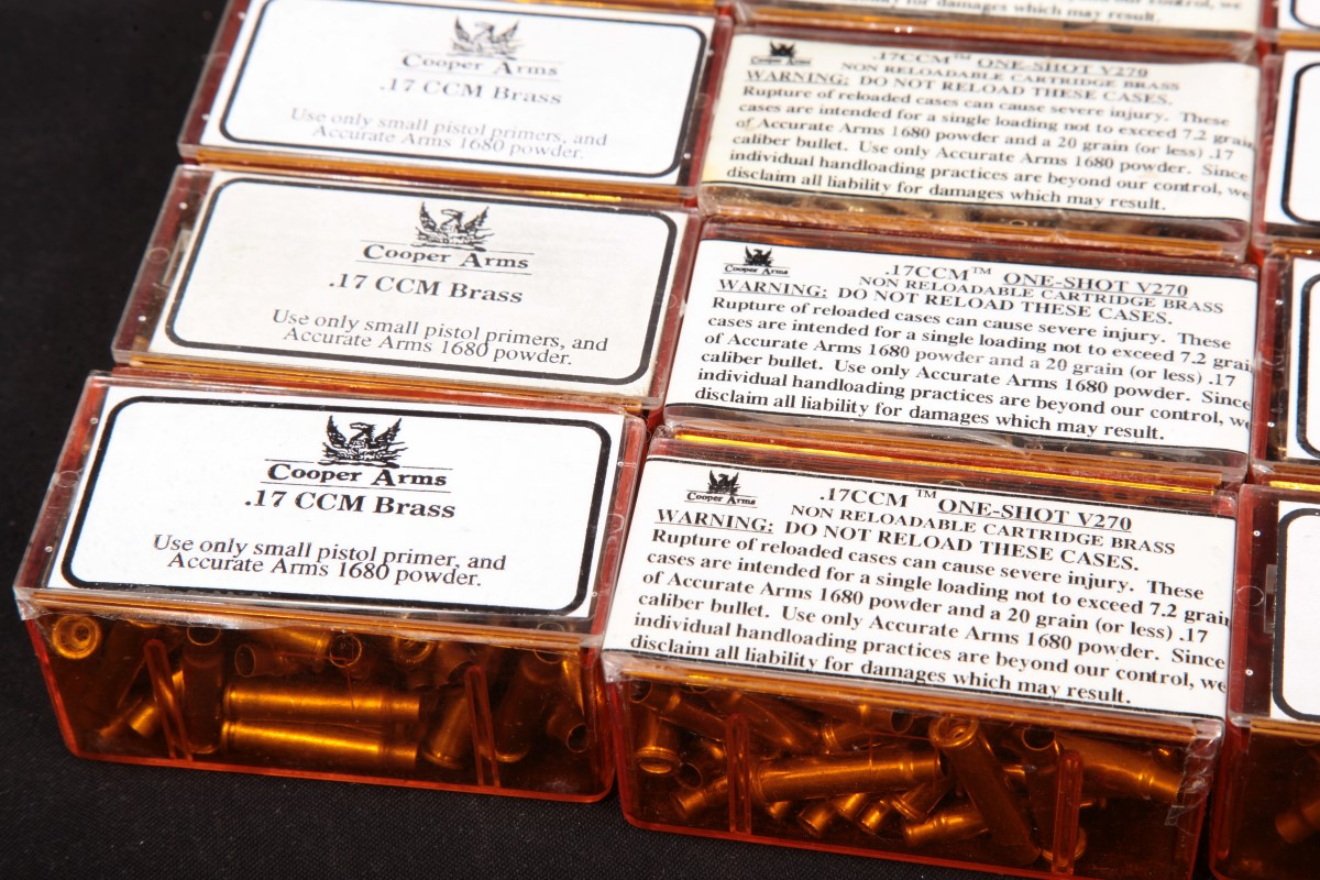 600x .17 Ccm Cooper Arms Unprimed Brass Cases Reloading Components .60 ...