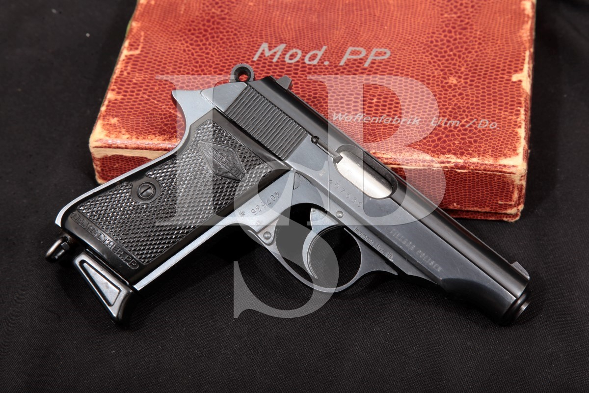 Manurhin Walther Model Pp Swedish Police & Import Marked, Blued 3 7/8 ...