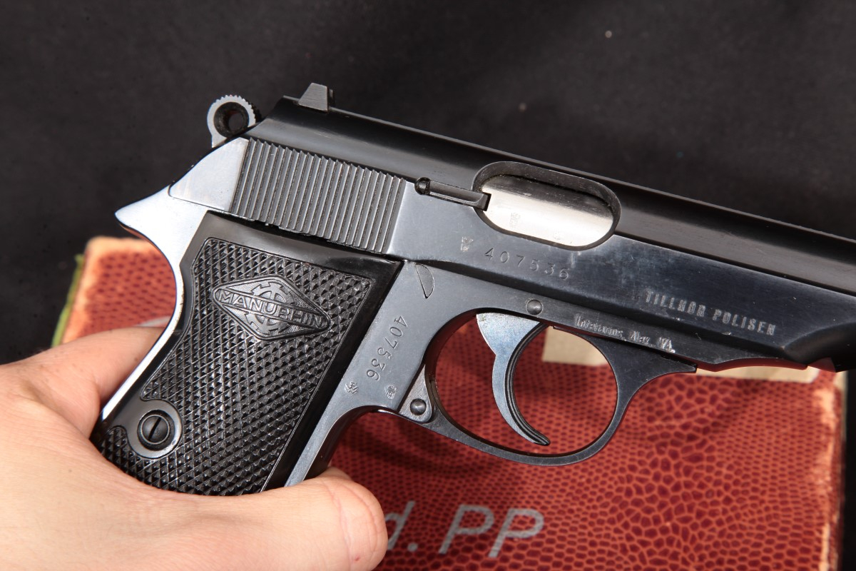 Manurhin Walther Model Pp Swedish Police & Import Marked, Blued 3 7/8 ...