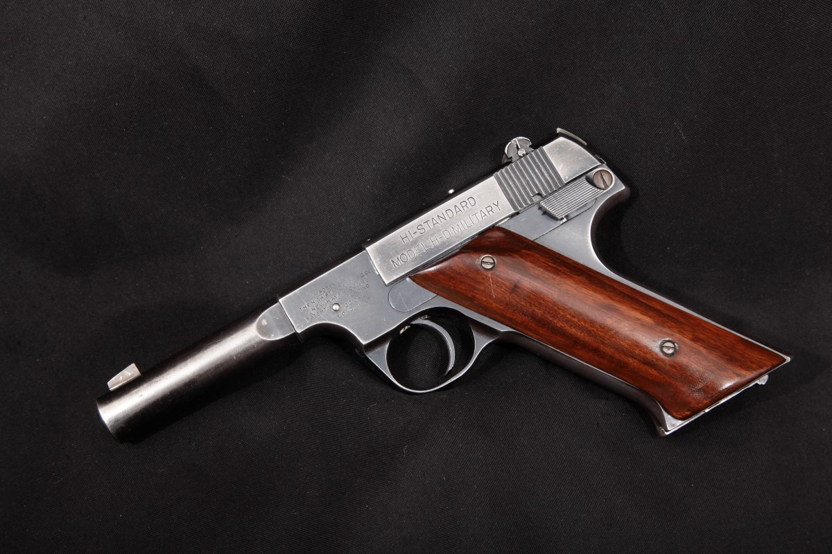 High Standard Hi-Standard Model H-D Military, Blue, 4 Sa Semi-Auto ...