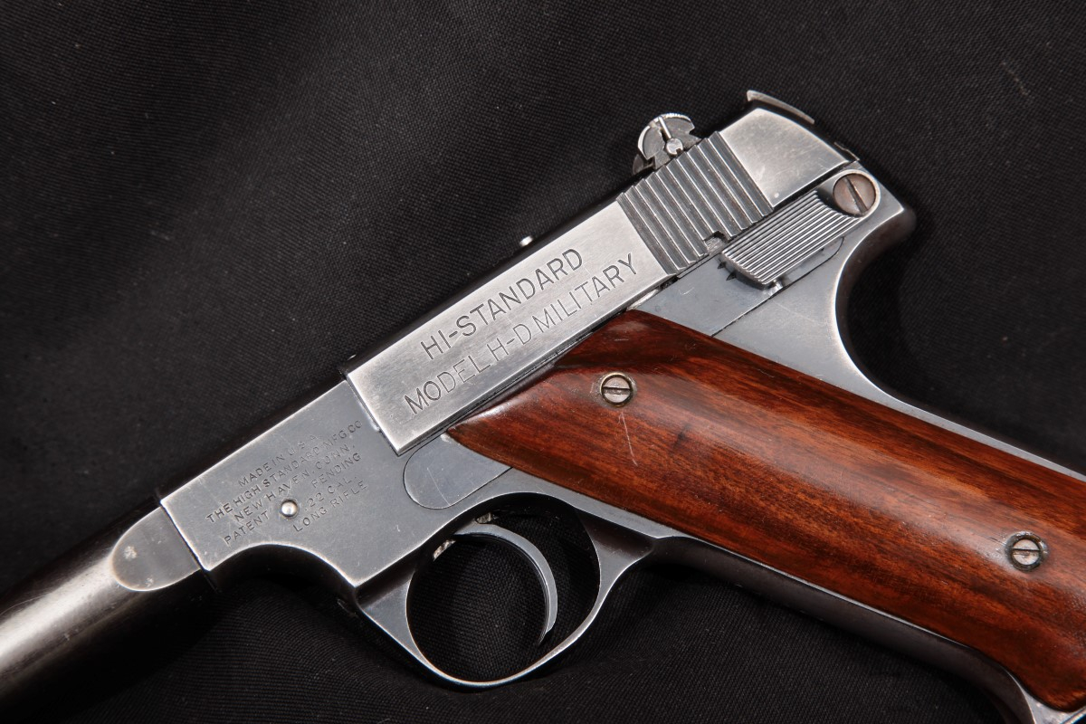 High Standard Hi-Standard Model H-D Military, Blue, 4 Sa Semi-Auto ...