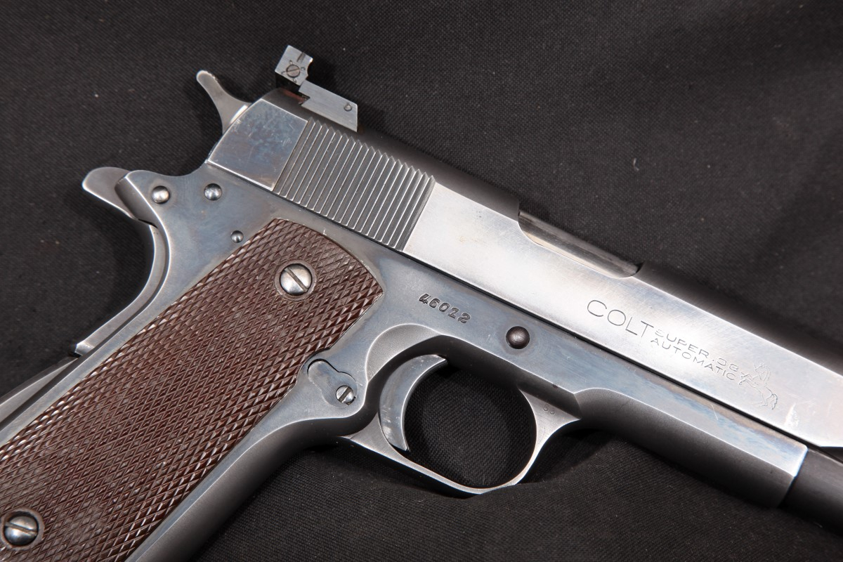 Colt Super .38 Automatic 2nd Model 1911a1 1911-A1, Adj. Sights, Blue ...