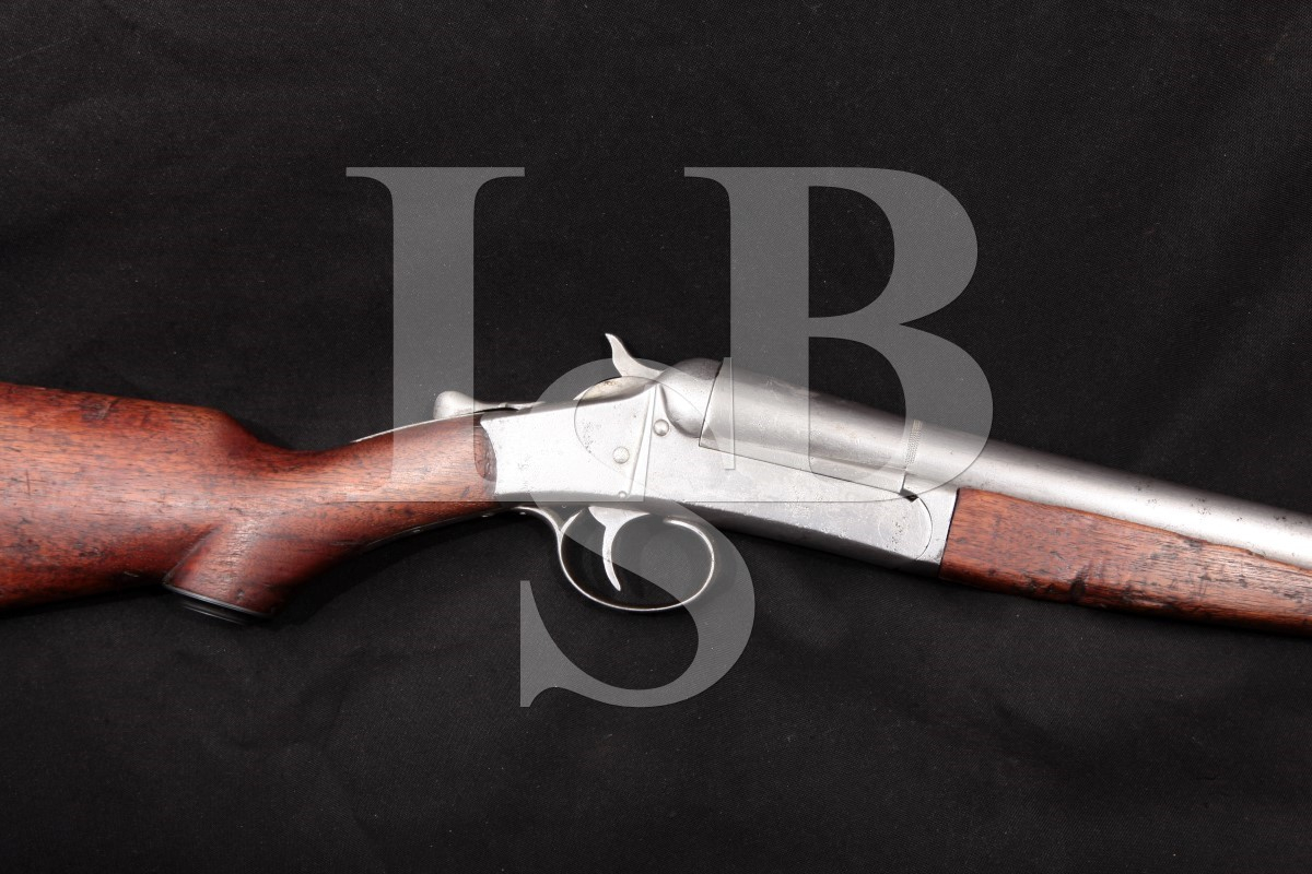 Stevens Model Cannon Breech, Silver 30" Single Shot Top Break Shotgun ...