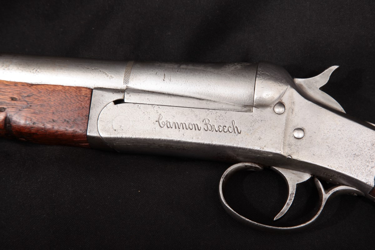 Stevens Model Cannon Breech, Silver 30" Single Shot Top Break Shotgun ...