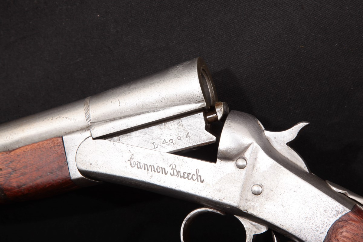 Stevens Model Cannon Breech, Silver 30" Single Shot Top Break Shotgun ...