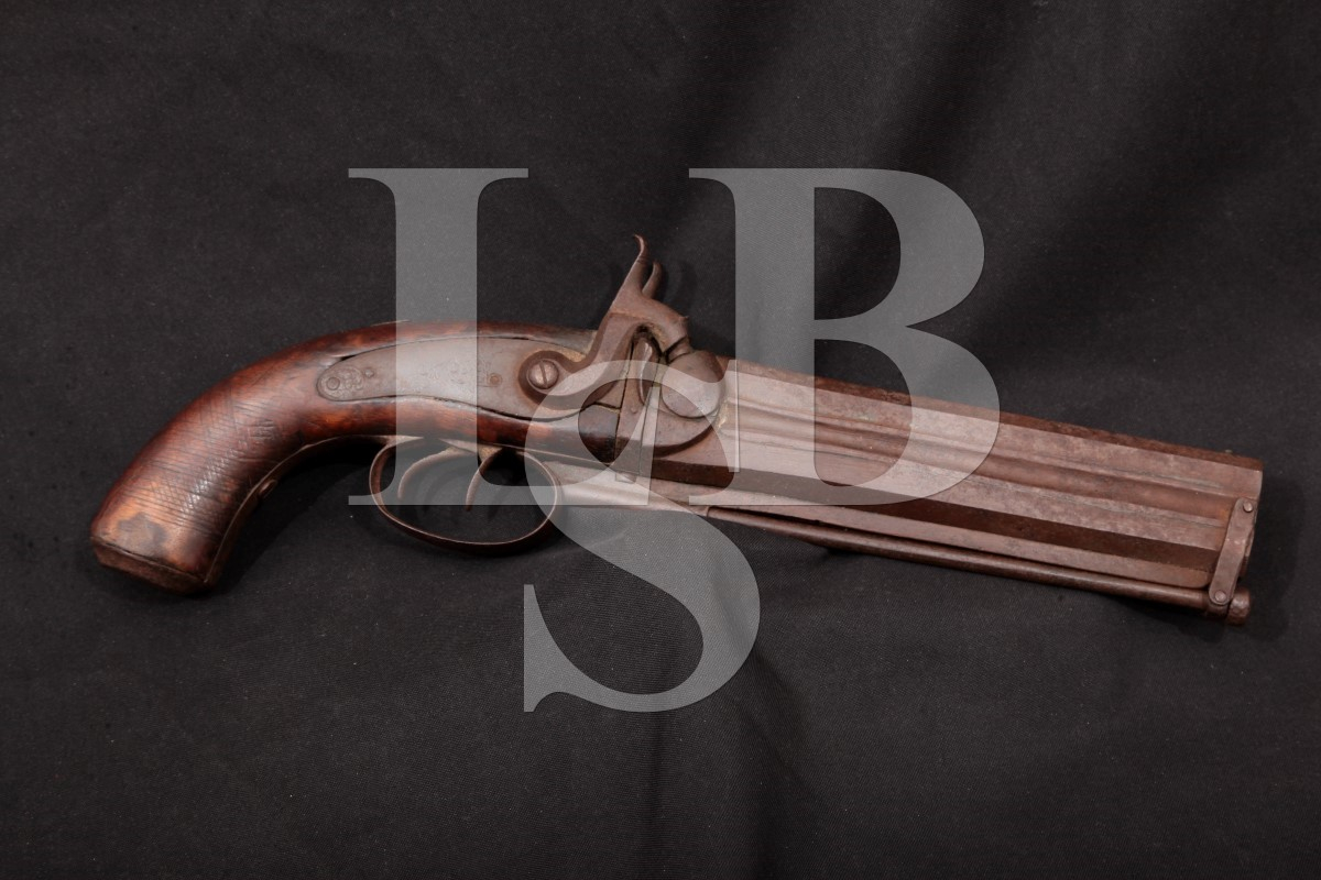 Deakin Howdah, Brown 7" Over Under Percussion Black Powder Double ...