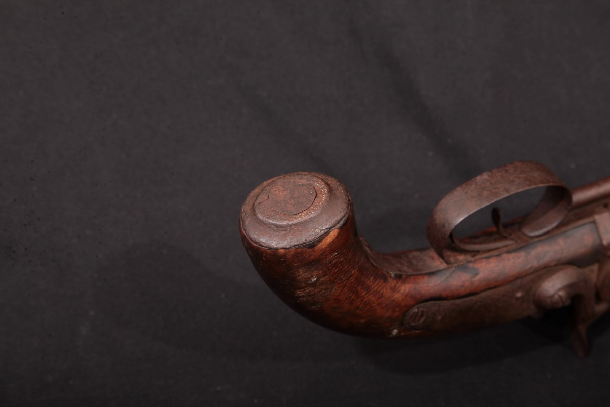 Deakin Howdah, Brown 7" Over Under Percussion Black Powder Double ...