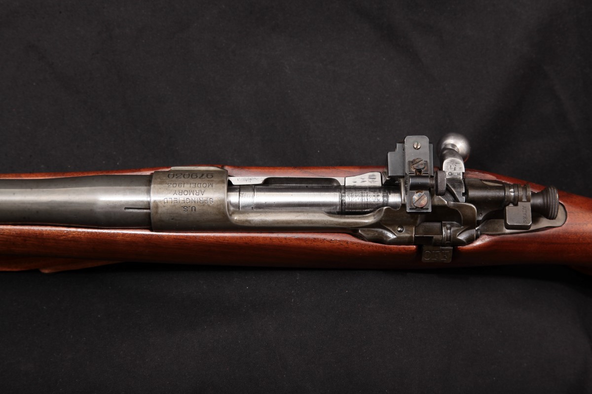 Springfield Armory Model 1903, Aperture Sight, Blue 24 Sporterized Bolt ...