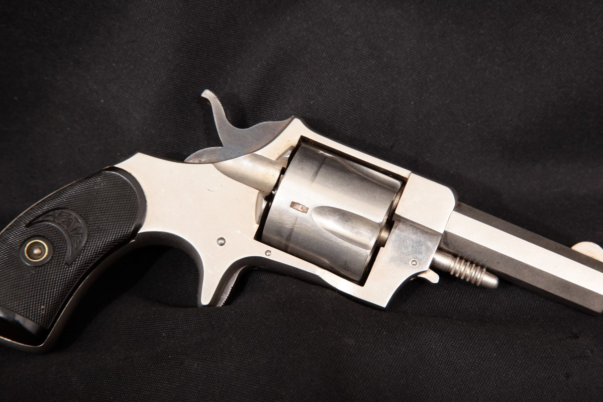 Forehand & Wadsworth Model Pioneer Solid Frame Revolver, Nickel 2 11/16 ...
