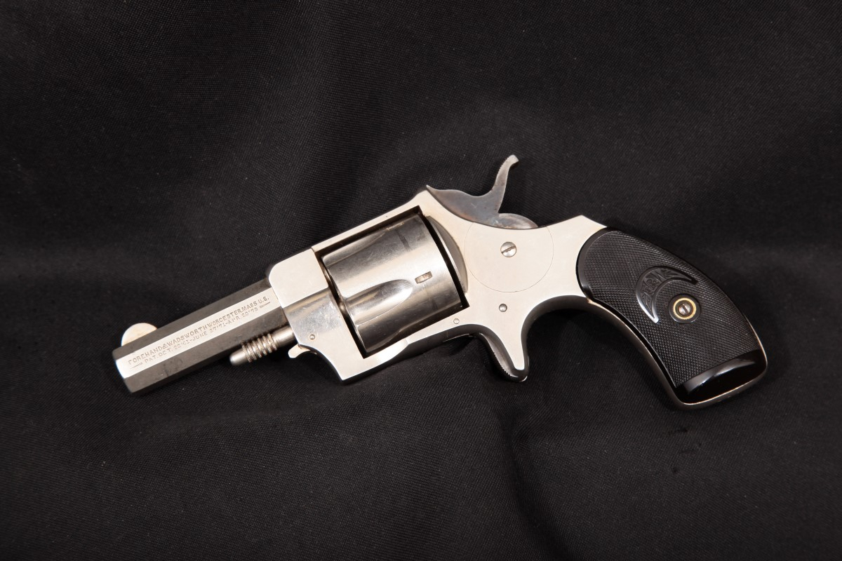 Forehand & Wadsworth Model Pioneer Solid Frame Revolver, Nickel 2 11/16 ...