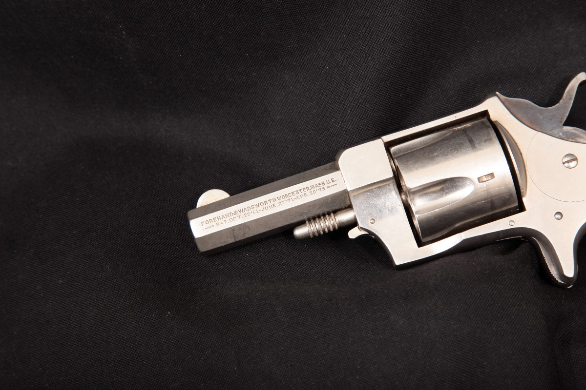 Forehand & Wadsworth Model Pioneer Solid Frame Revolver, Nickel 2 11/16 ...